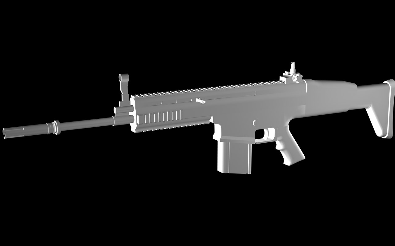 fn scar 3d model