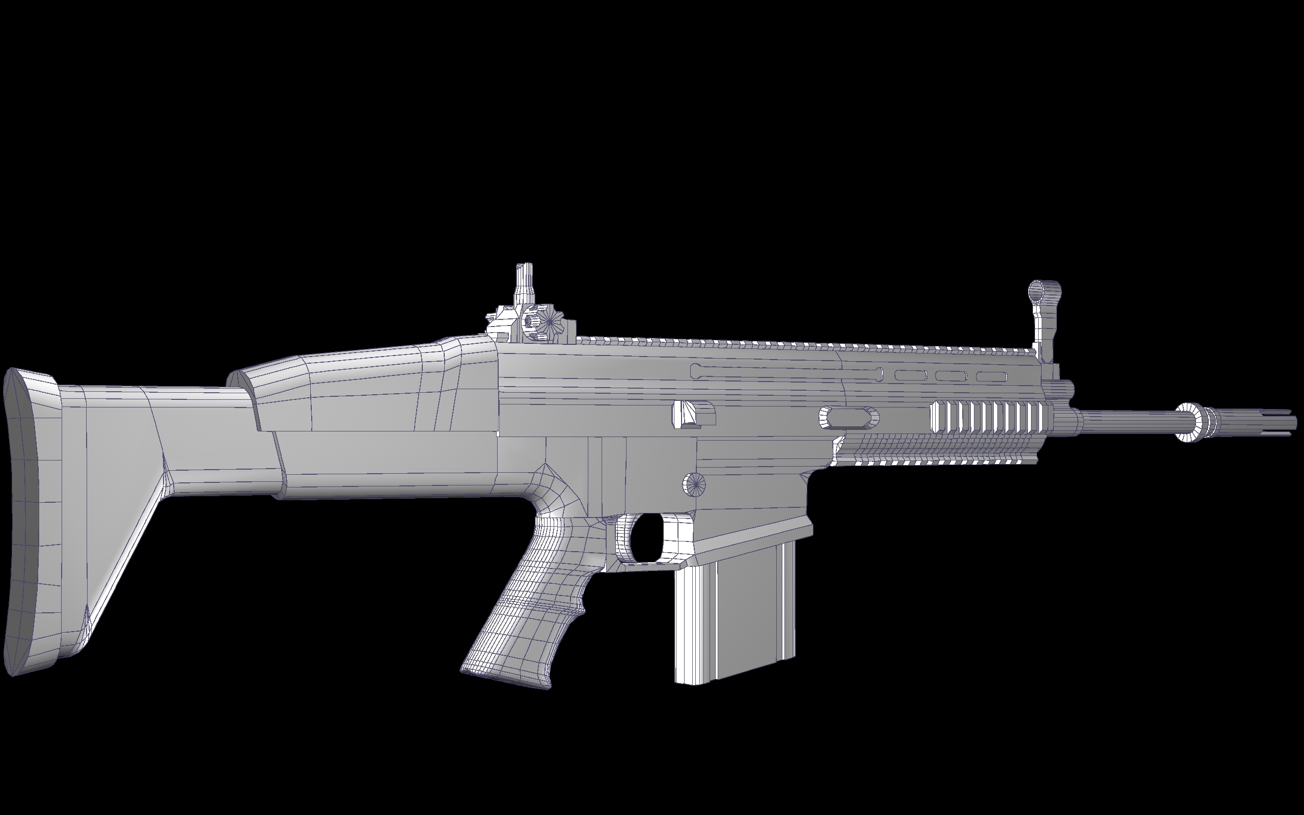 fn scar 3d model
