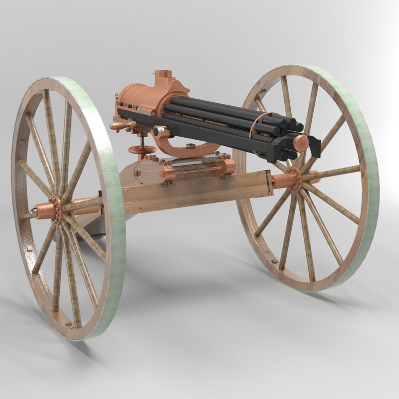 3d gatling gun