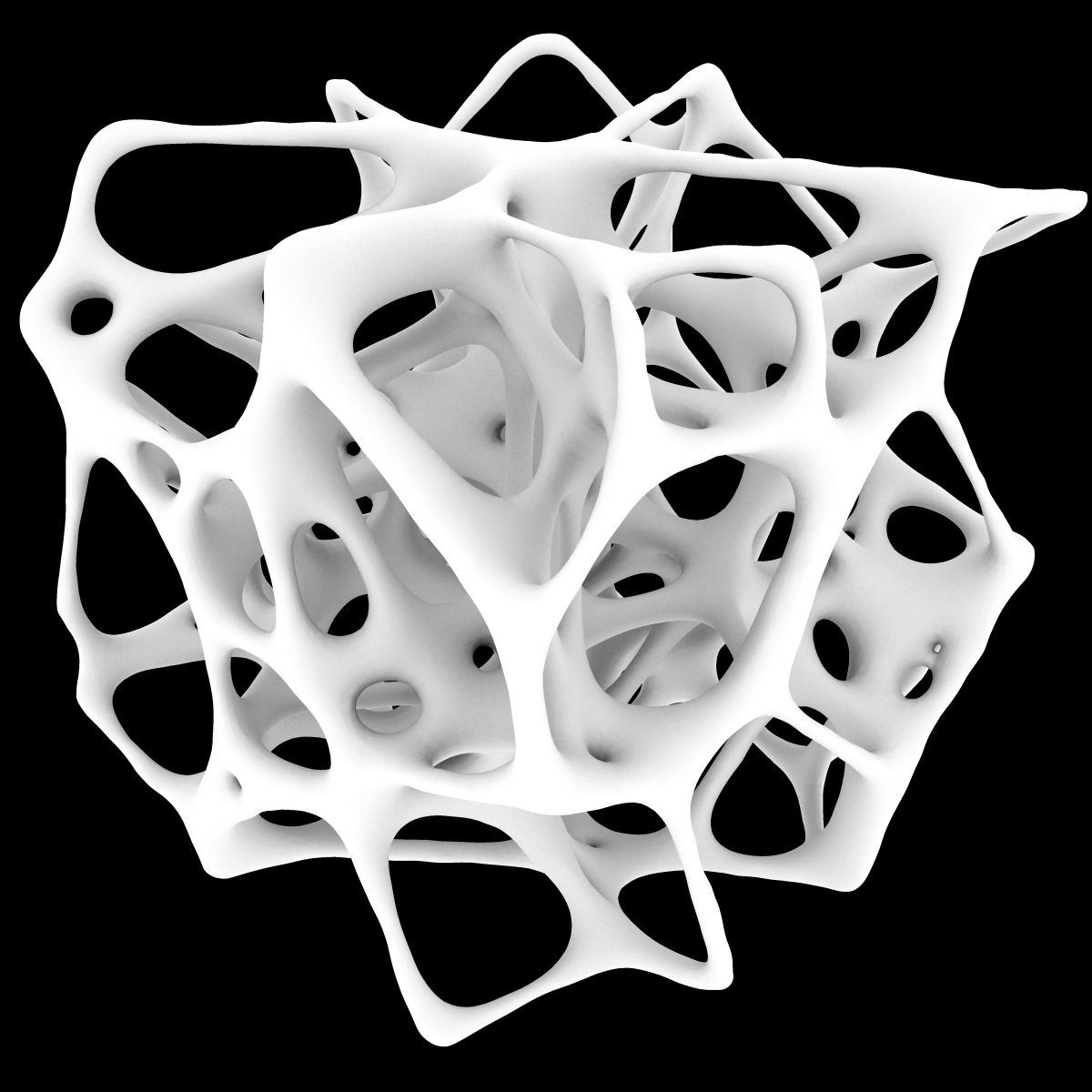 cube bone matrix 3d model