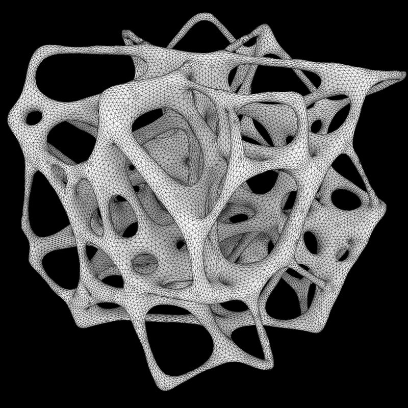 cube bone matrix 3d model