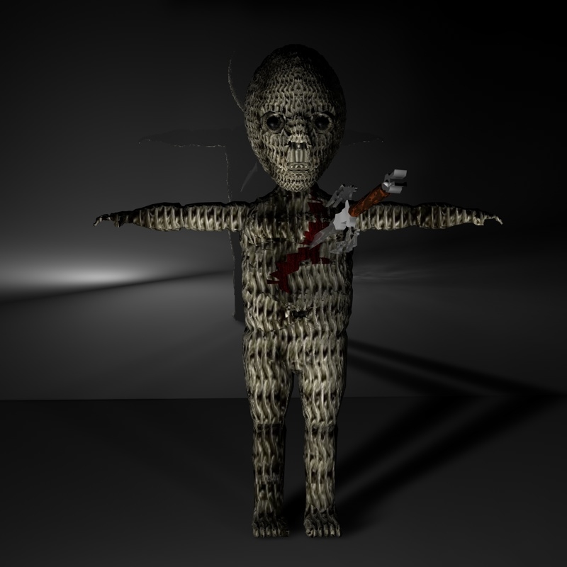 3d scary doll model