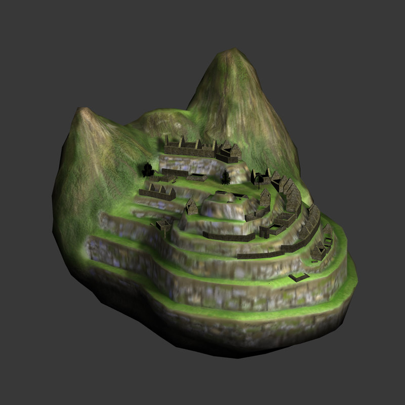 3d model machu picchu