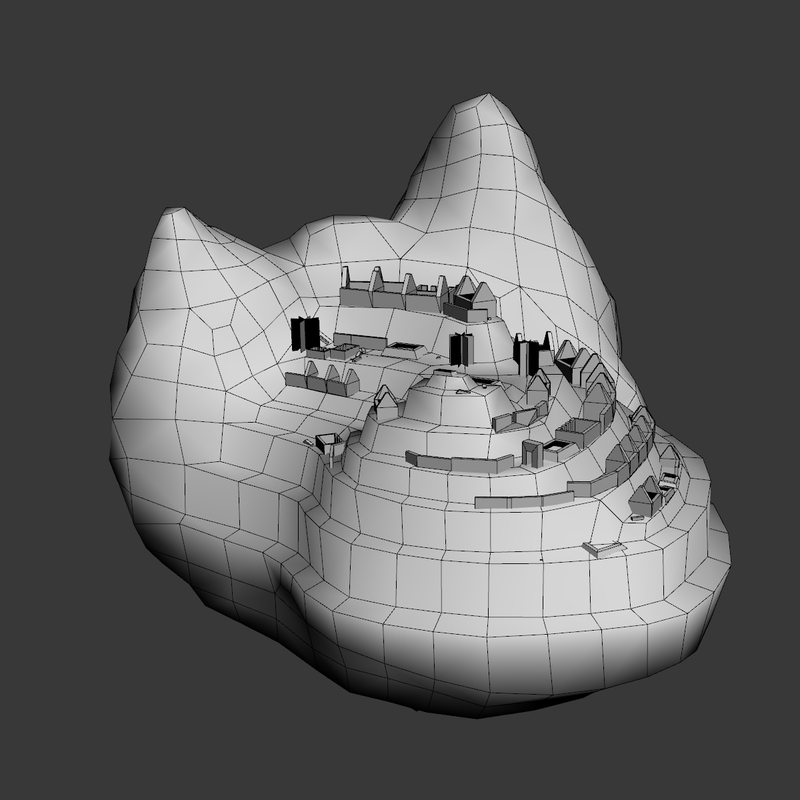 3d model machu picchu