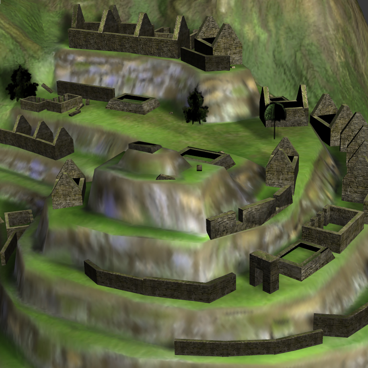3d model machu picchu