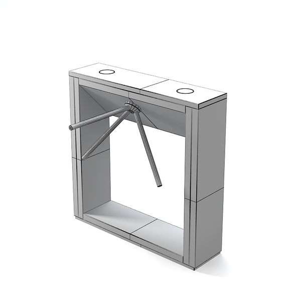 guard entrance control 3d model