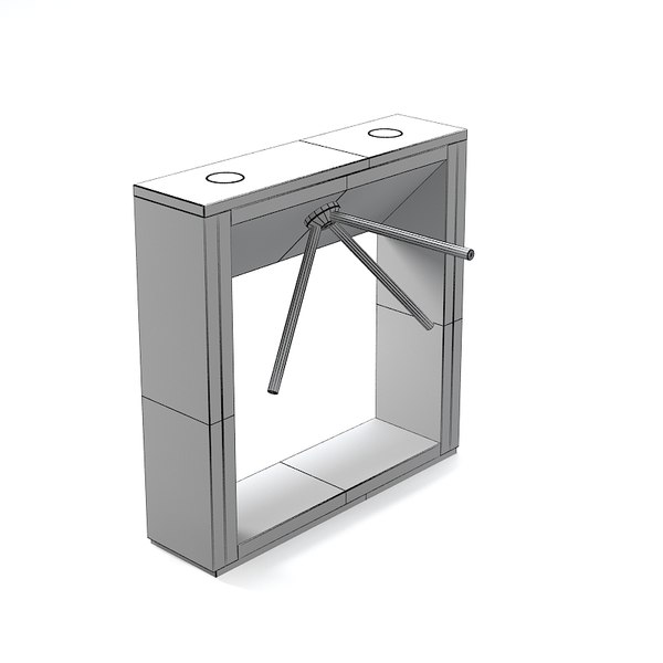 guard entrance control 3d model