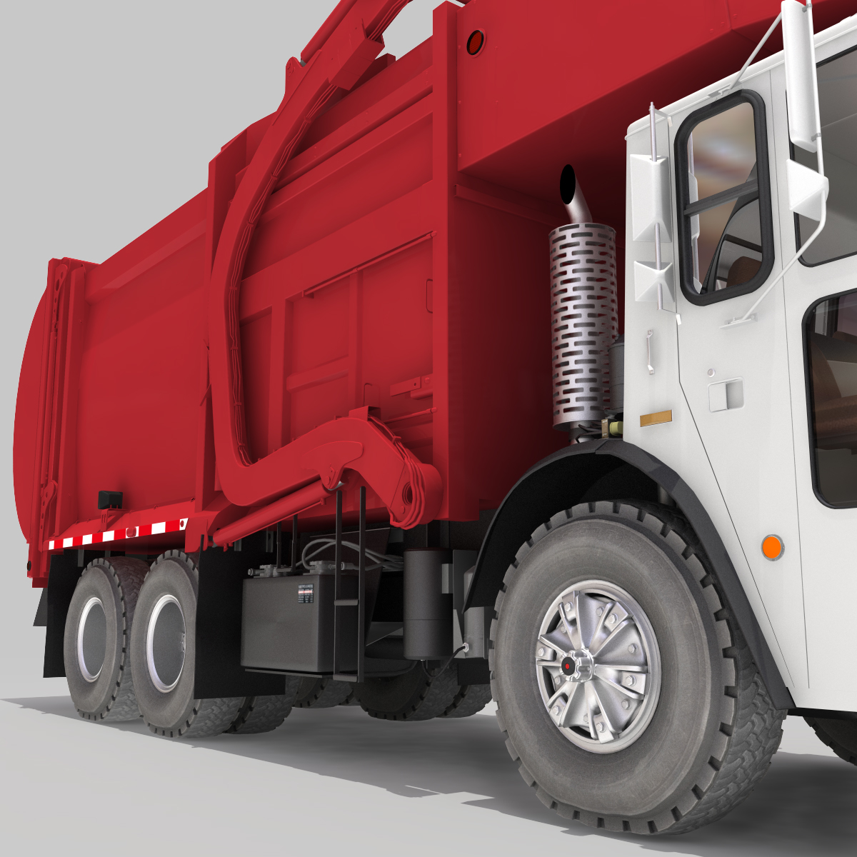 3d model garbage trucks