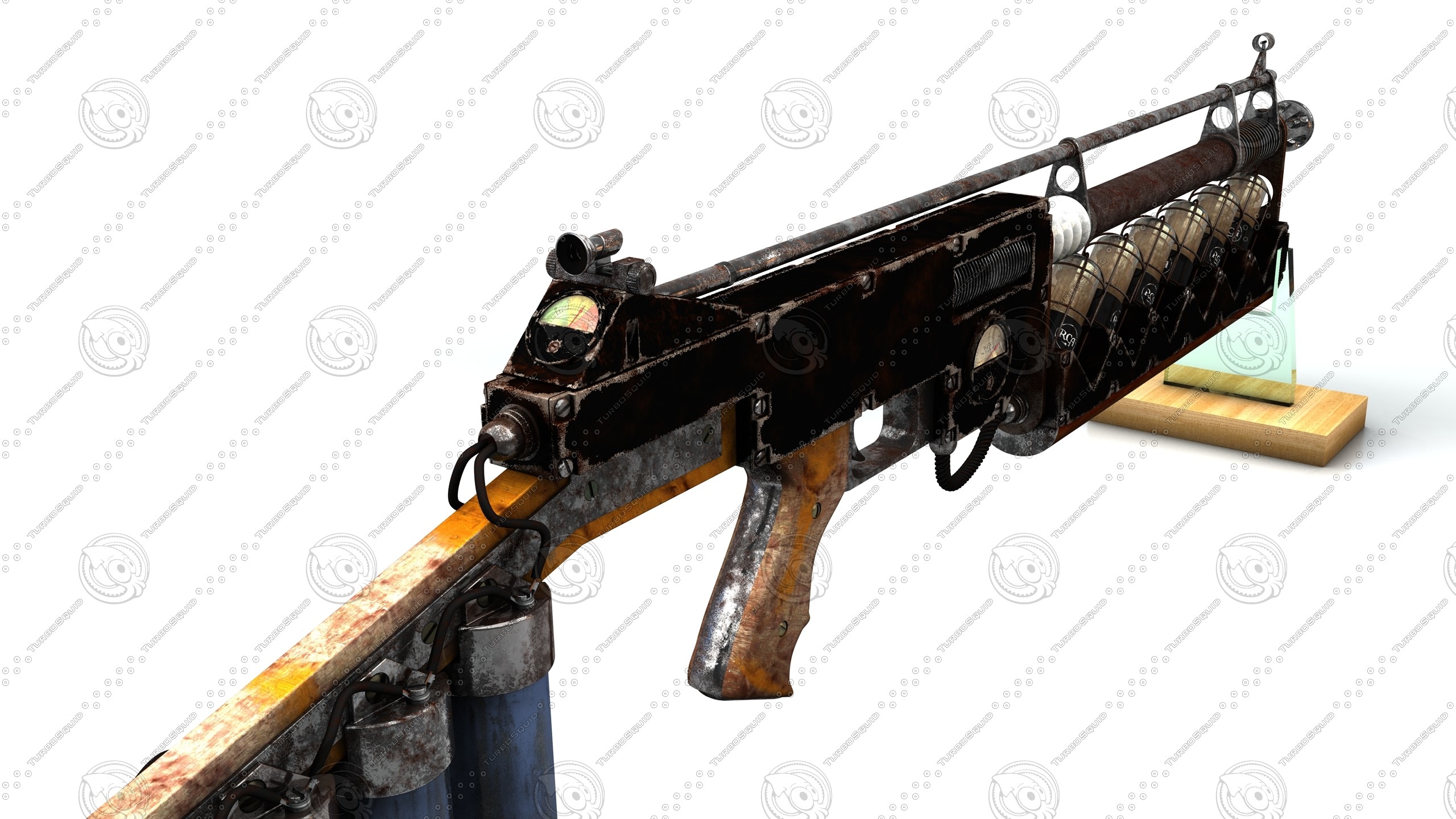 3d model of bio laser gun rifle