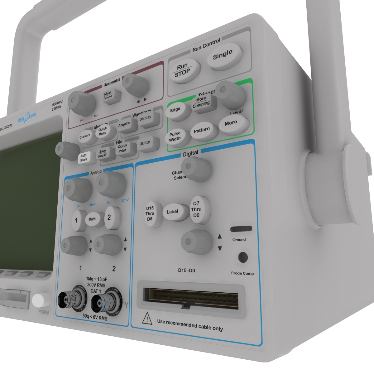 oscilloscope agilent technologies 54620 3d max