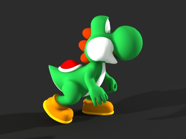 3d yoshi video character model