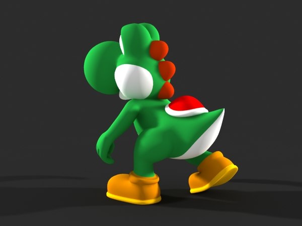 3d yoshi video character model