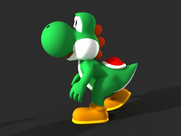 3d yoshi video character model