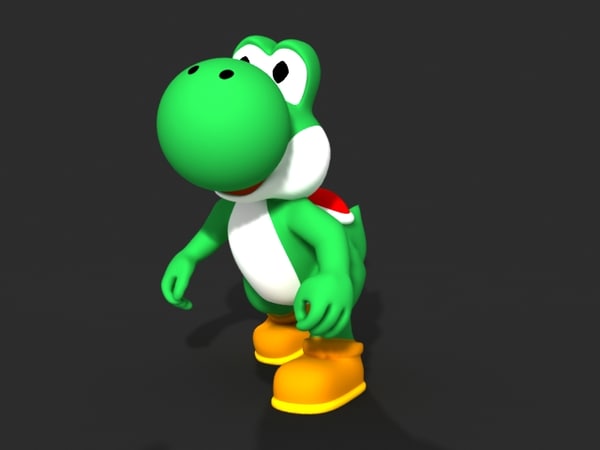 3d yoshi video character model