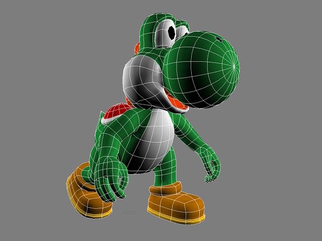 3d yoshi video character model