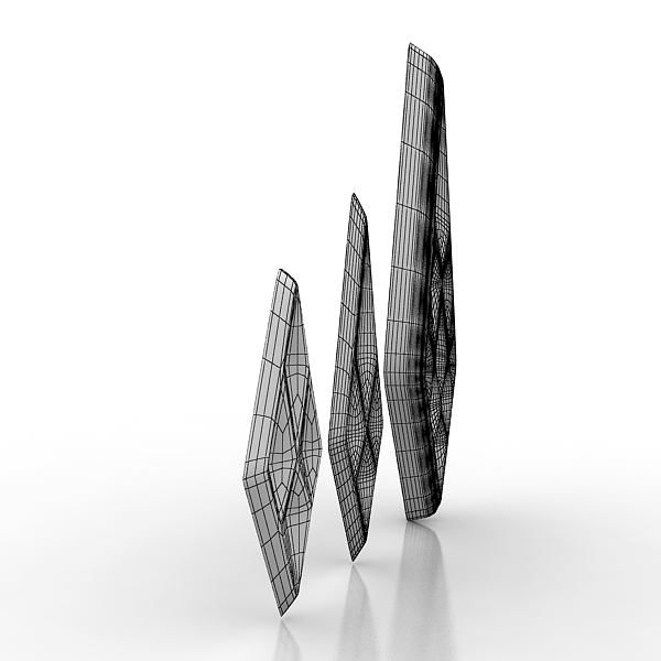 3d model of architectural element arch