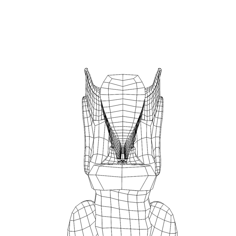 human rib cage respiratory 3d model