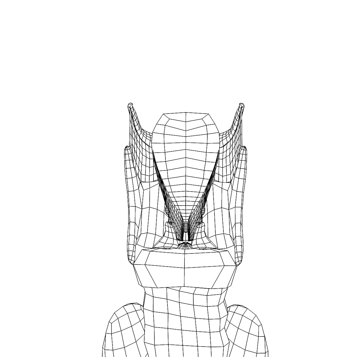 human rib cage respiratory 3d model