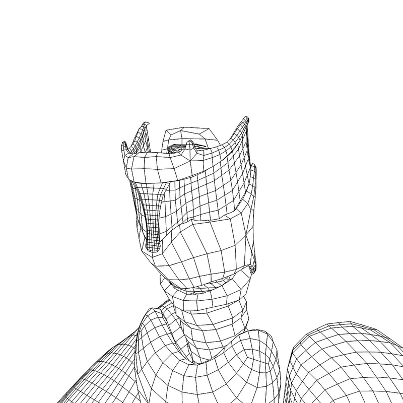 human rib cage respiratory 3d model