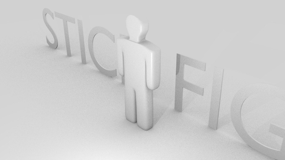 3d stick figure