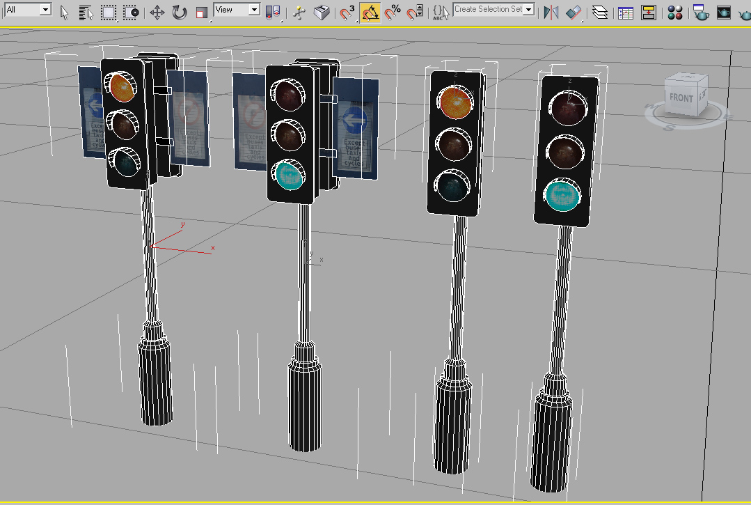 3d model traffic signal