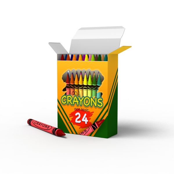 3D Crayons Models | TurboSquid