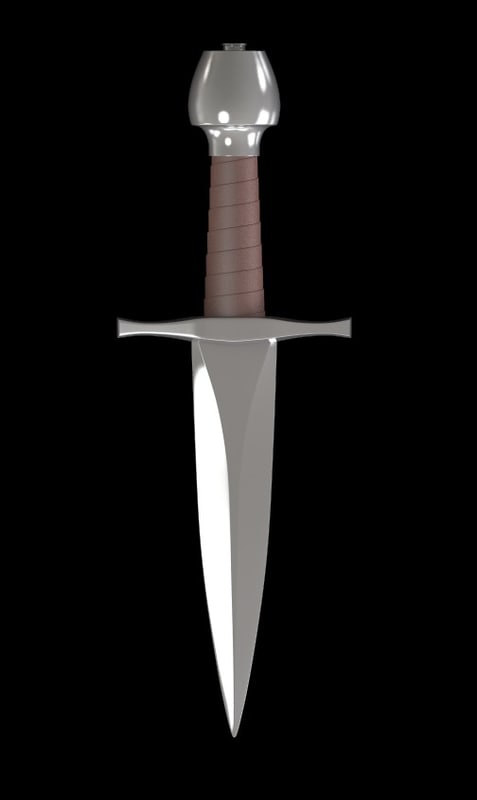 3d realistic dagger model