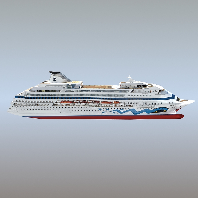 luxury ocean passenger liner 3d model