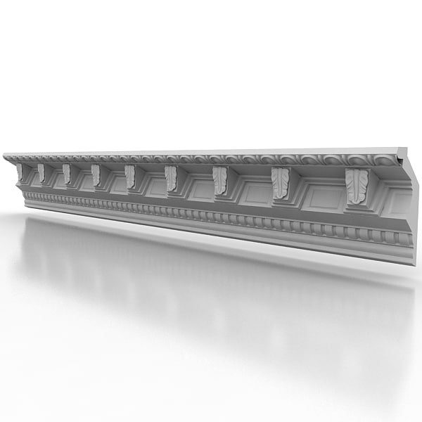 3d model cornice molding