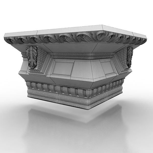 3d model cornice molding