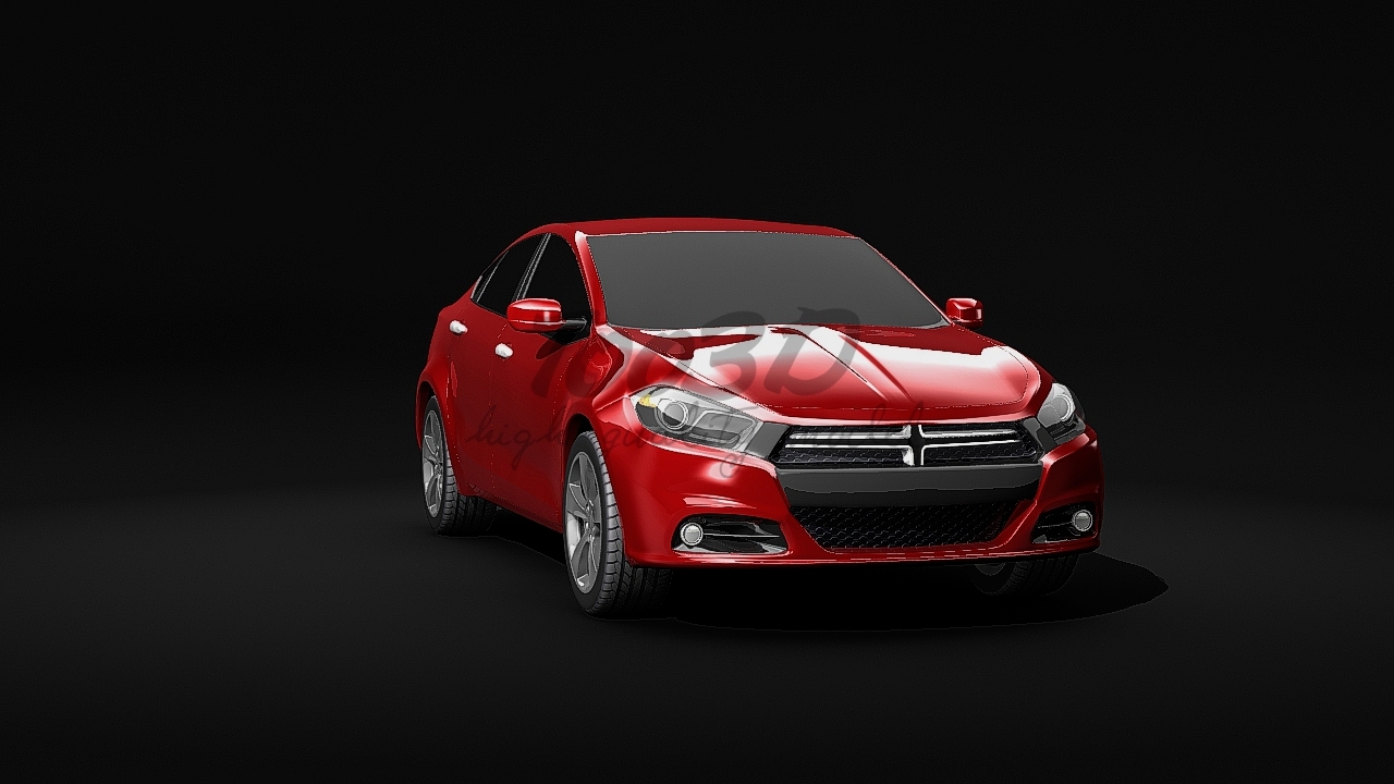 2013 dodge dart 3d model