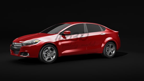2013 dodge dart 3d model