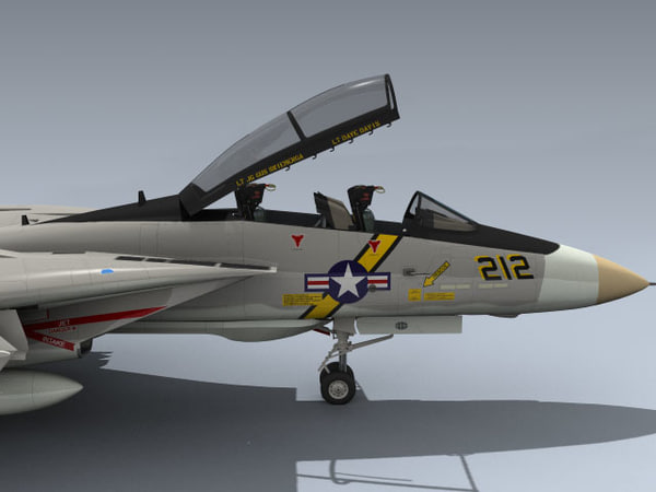 f-14a tomcat vf-142 3d max