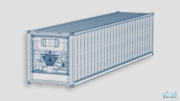 reefer container 3d model