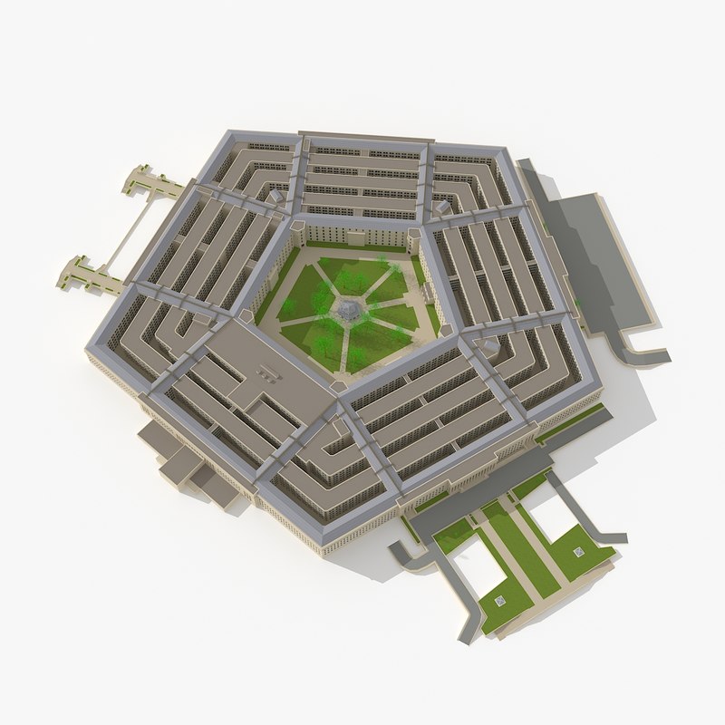 3d Pentagon Landmark