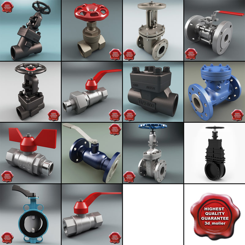 3d gate valves v5 model