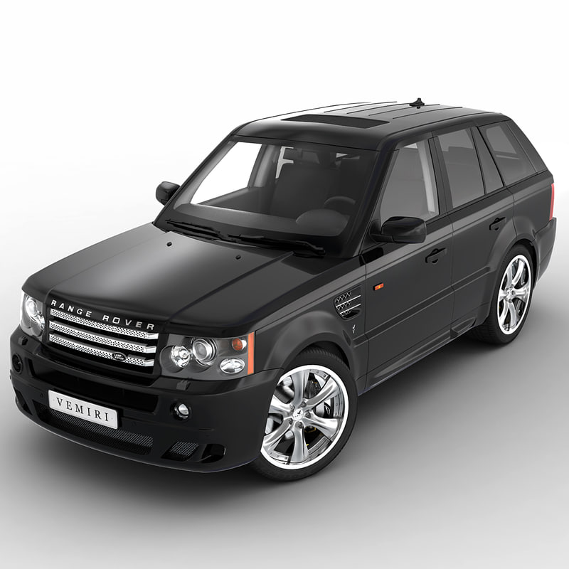 realistic range rover sport 3d max