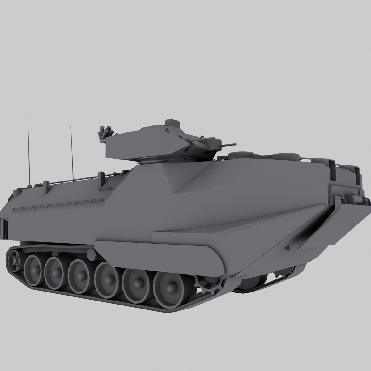 aav-7 amtruck marines 3d model