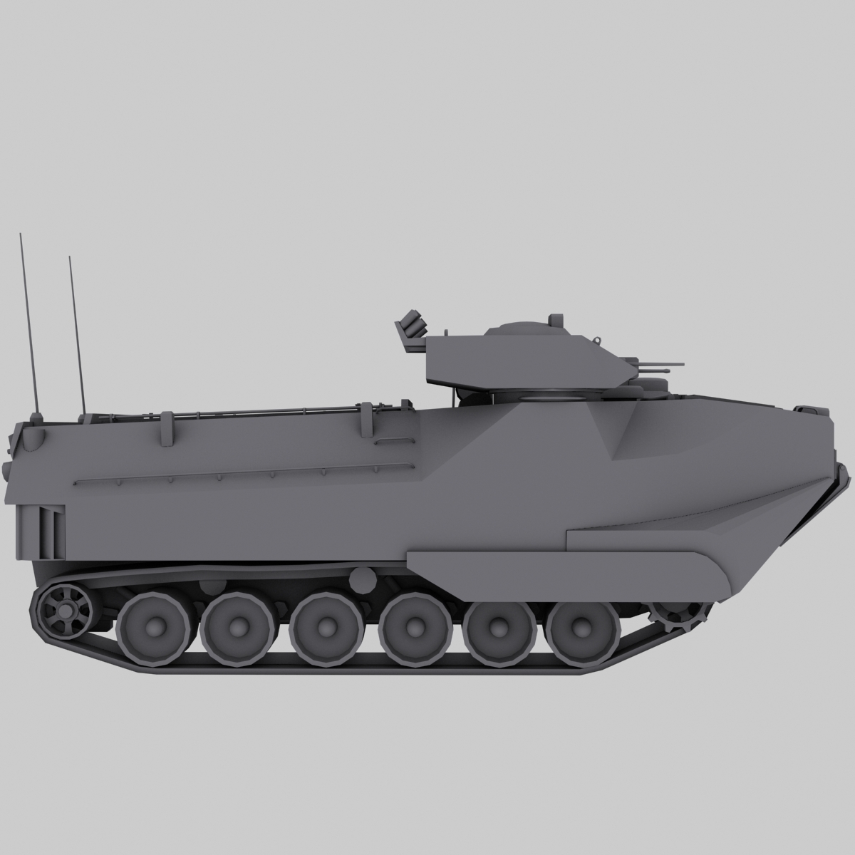 aav-7 amtruck marines 3d model