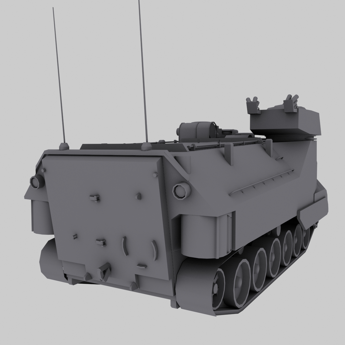 aav-7 amtruck marines 3d model