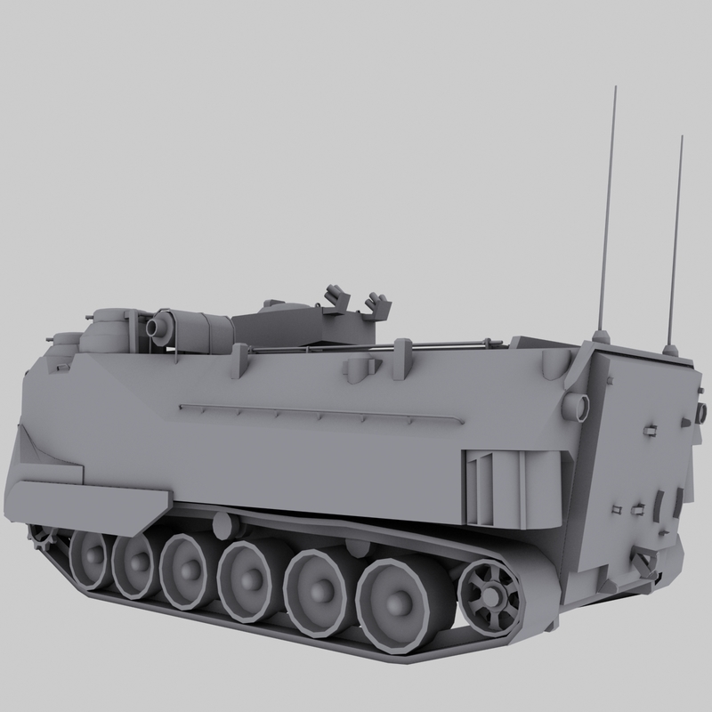 aav-7 amtruck marines 3d model