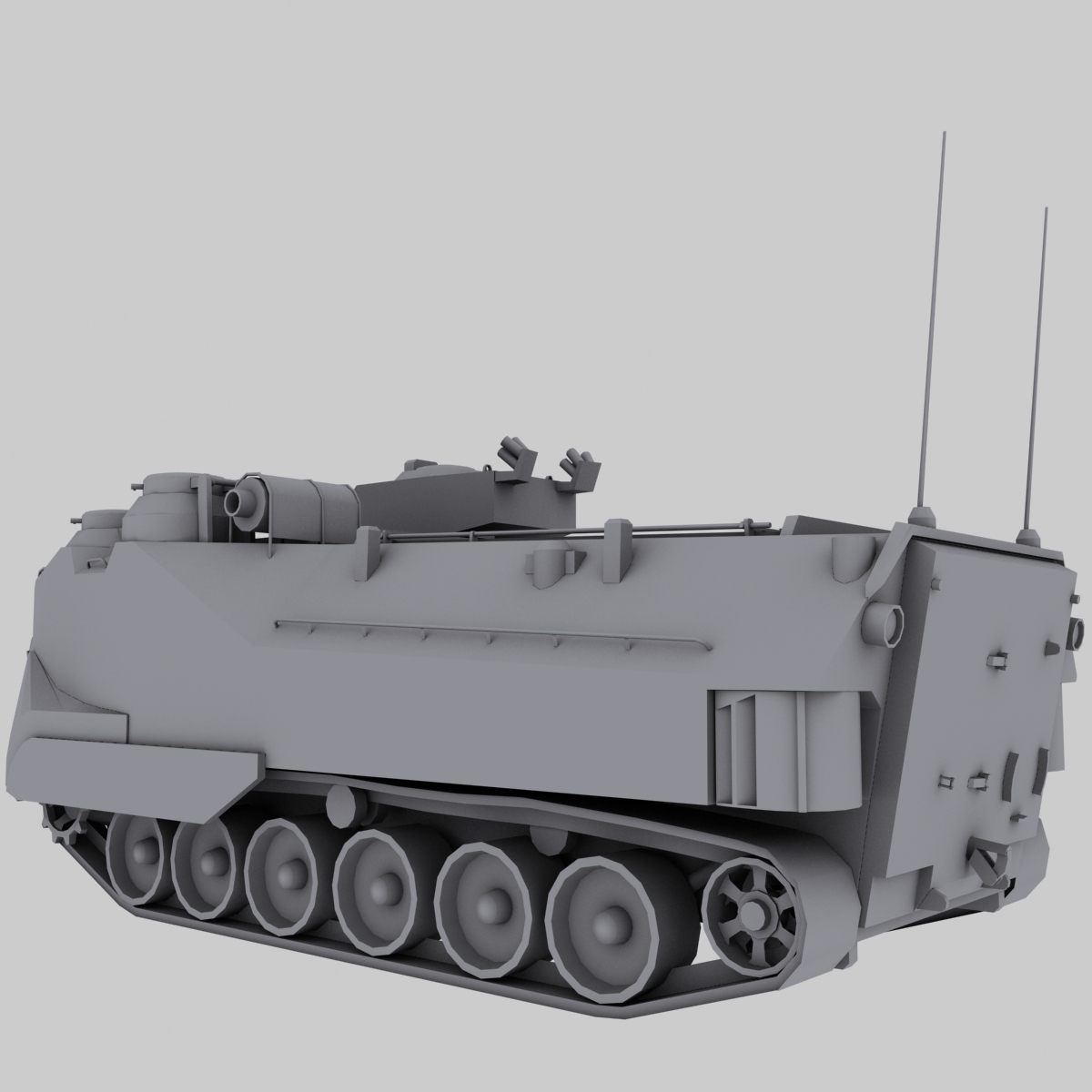 aav-7 amtruck marines 3d model