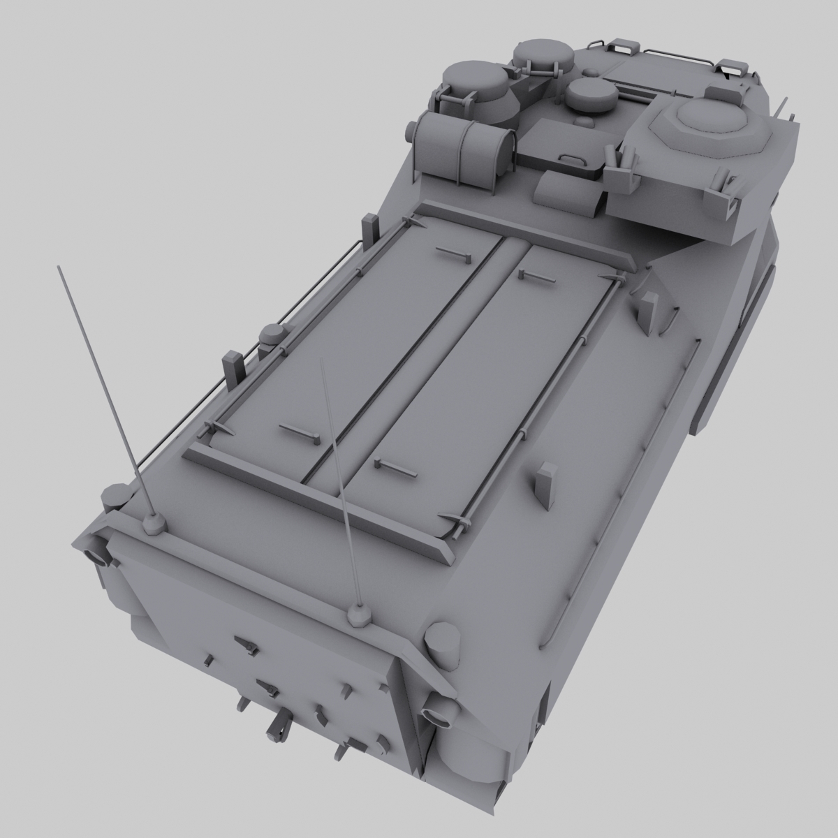 aav-7 amtruck marines 3d model
