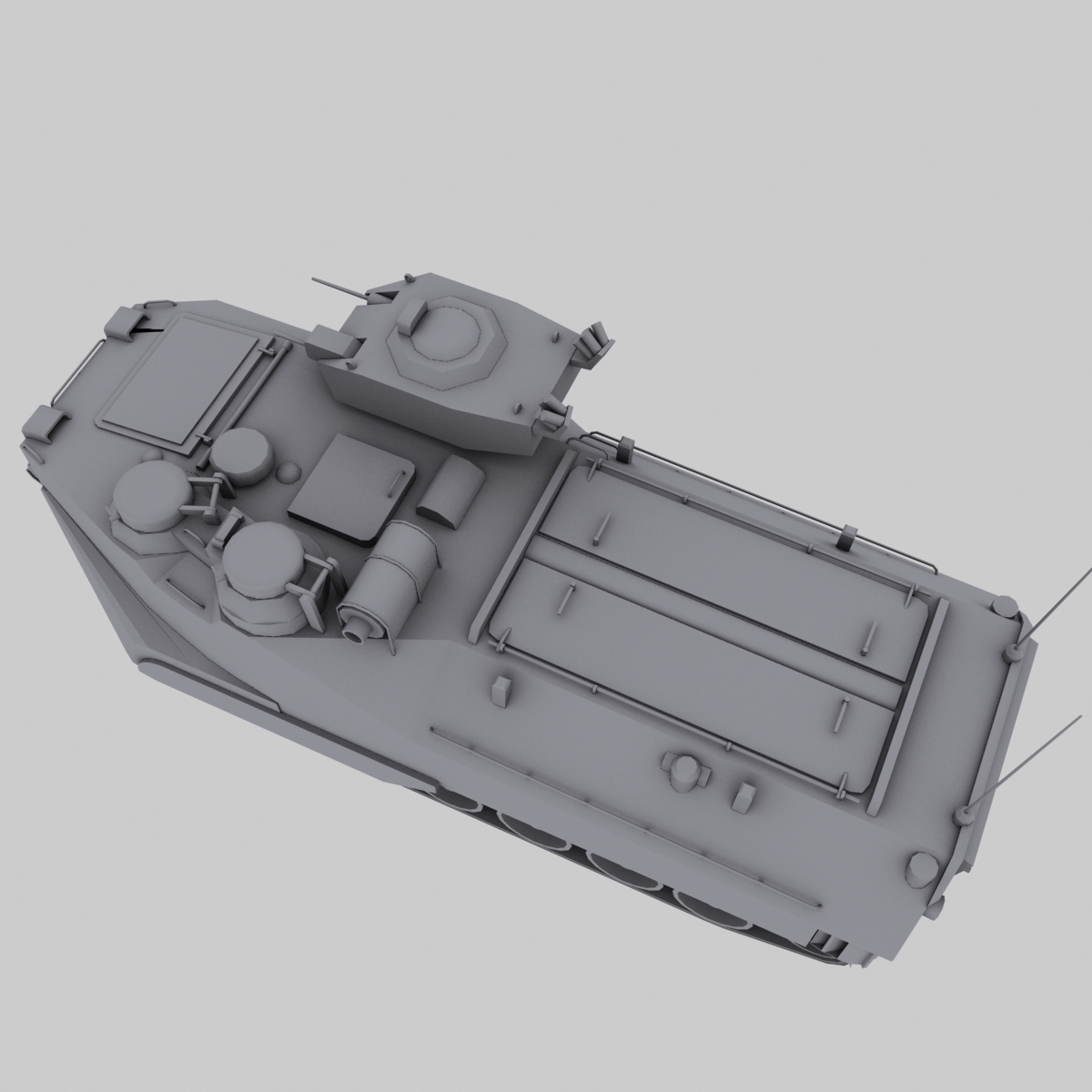 aav-7 amtruck marines 3d model