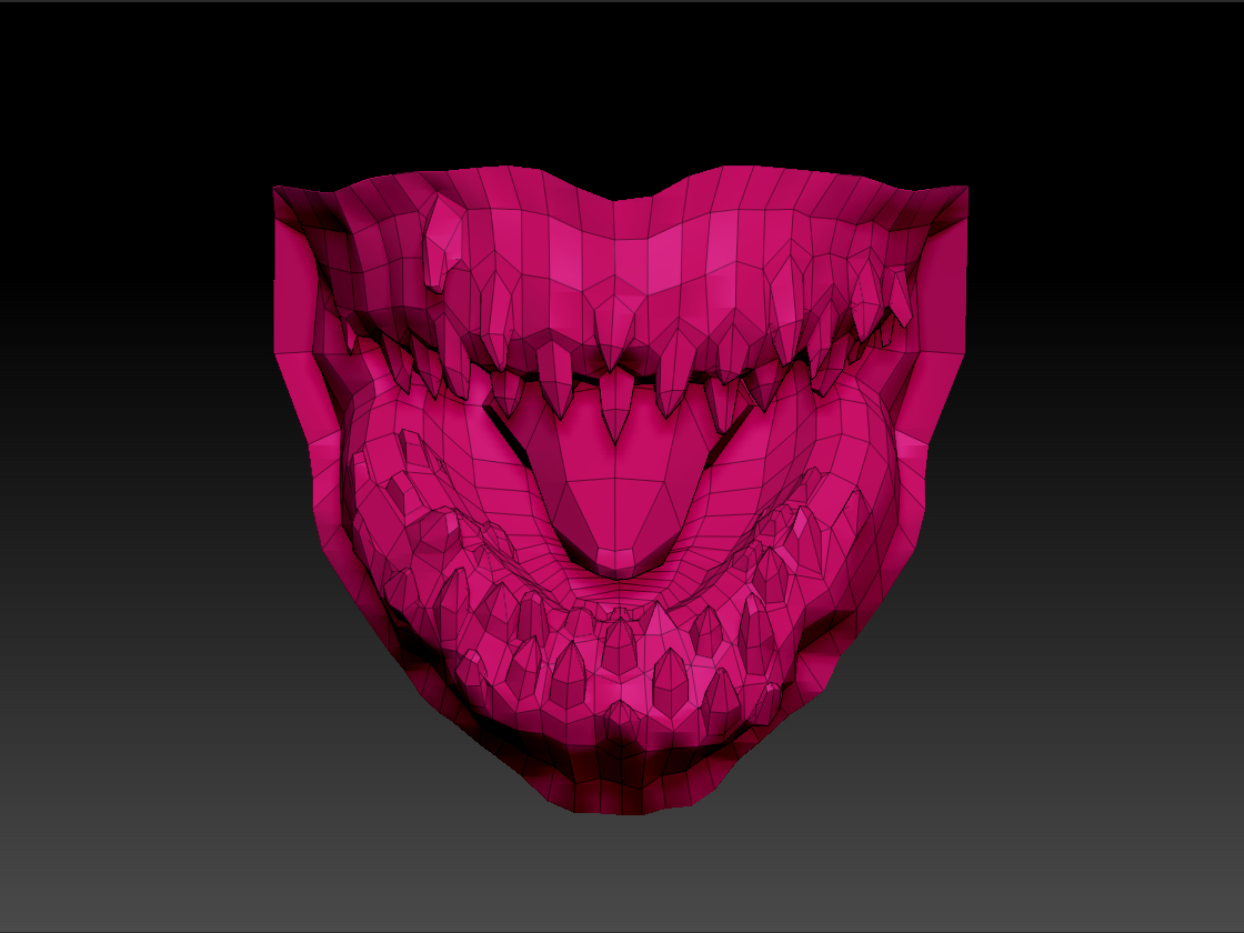 teeth monsters 3d obj