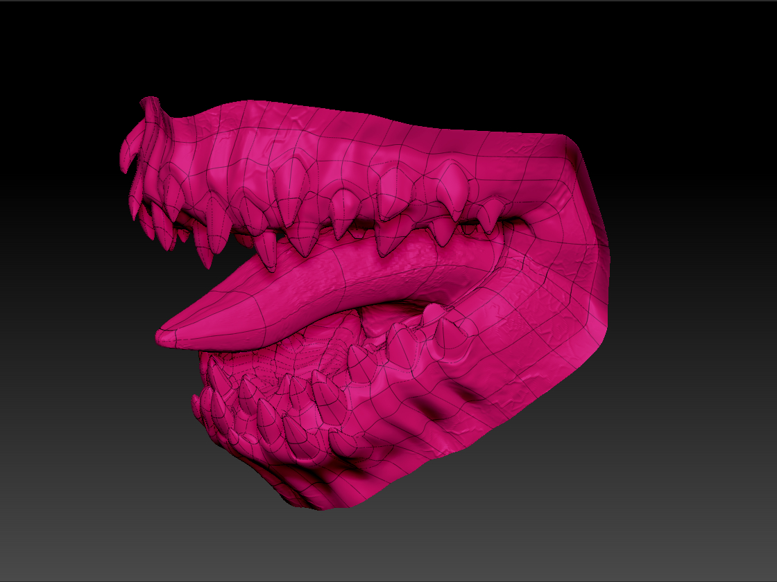 teeth monsters 3d obj