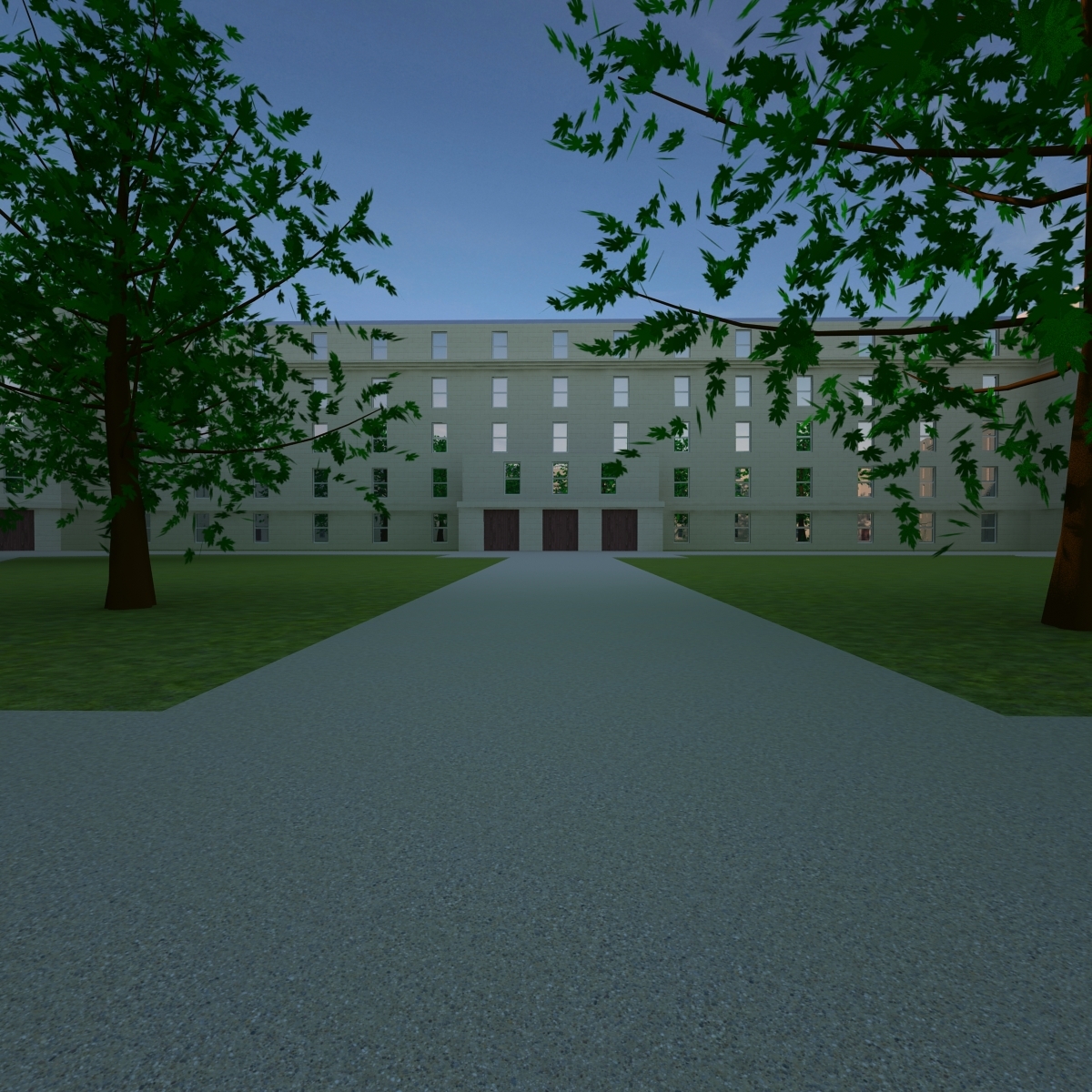 3d pentagon landmark