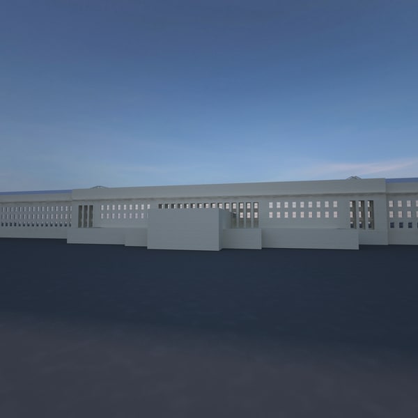 3d pentagon landmark