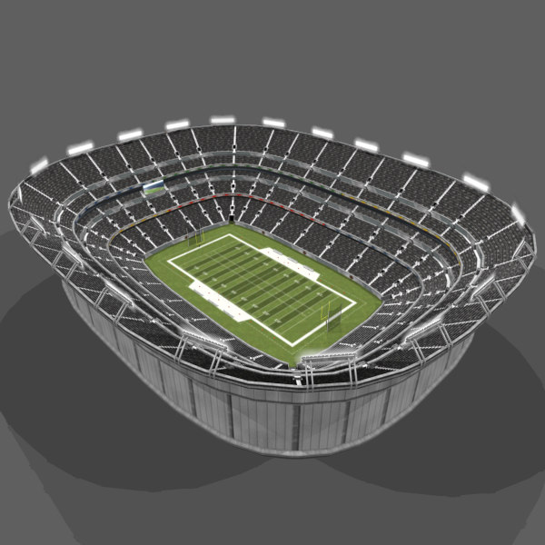 3d model football bowl stadium 3