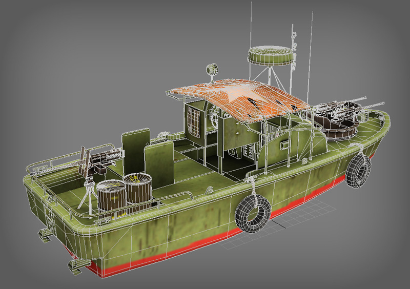 3d patrol boat river